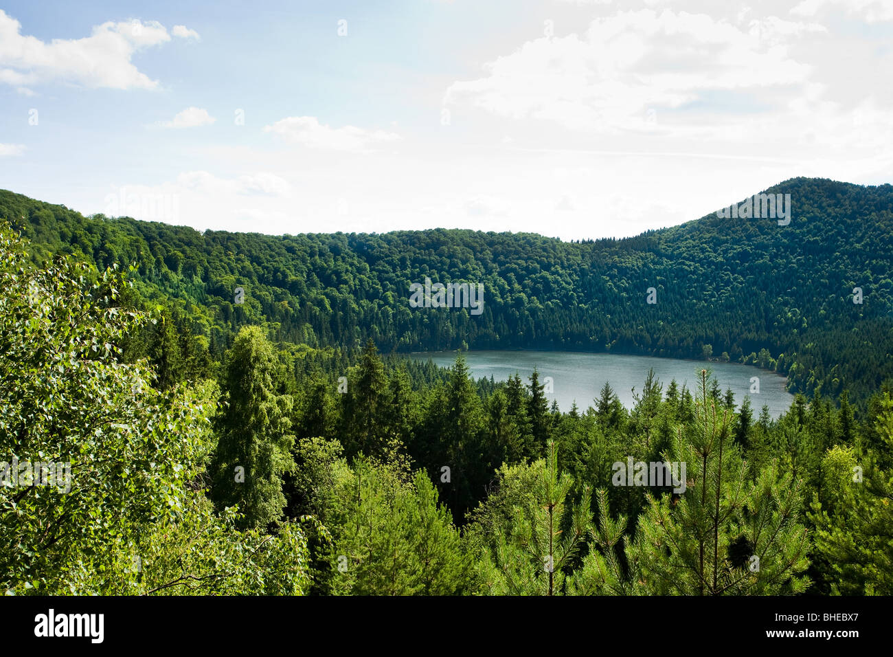 Saint Ana volcanic lake in Romania, the only lake in Europe formed in ...