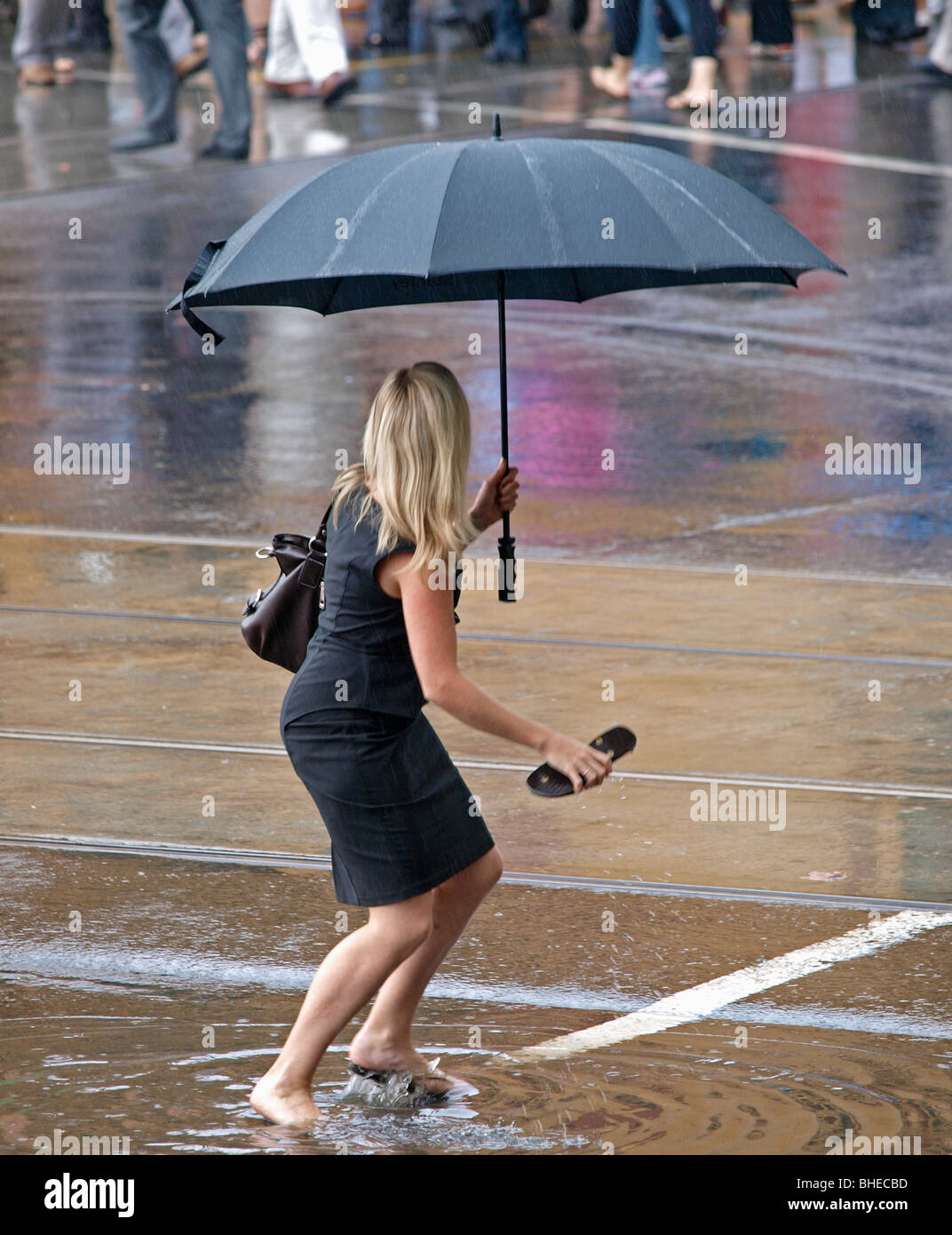 Melbourne puddles hi-res stock photography and images - Alamy