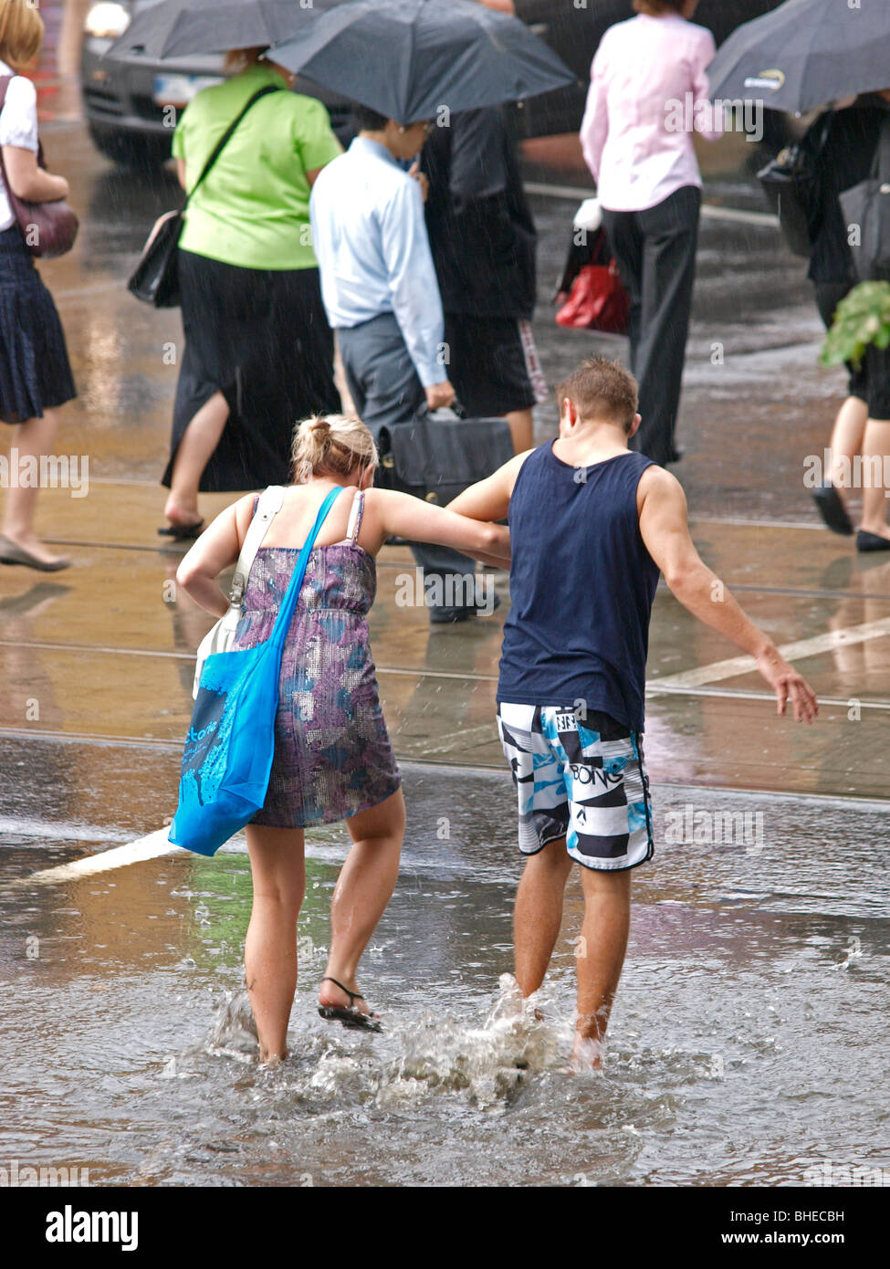 Melbourne puddle hi-res stock photography and images - Alamy