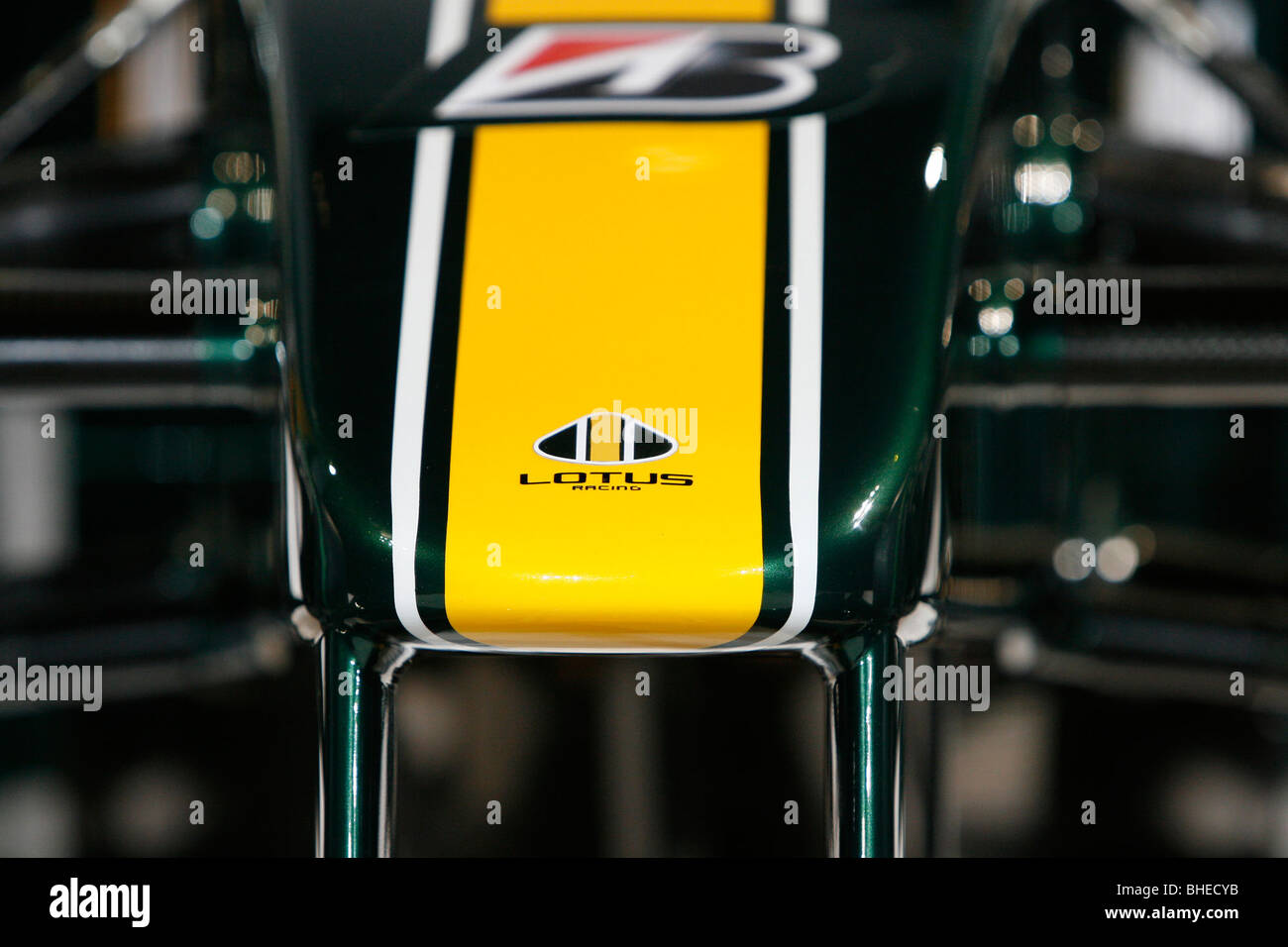 Lotus Cosworth T127 Formula 1 car at team launch in London England ...