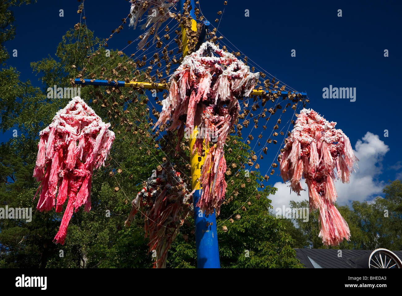Trraditional Midsummer pole at Aland islands Stock Photo - Alamy