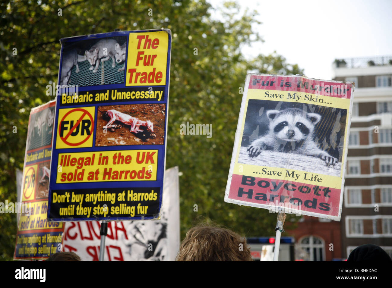 Anti fur protest in london hi-res stock photography and images - Alamy