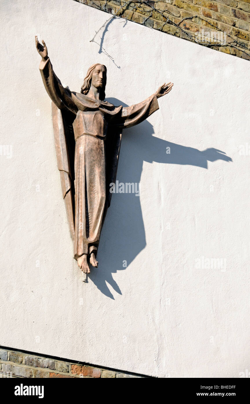 Statue of Christ on Wall, Our Lady & St Joseph's Catholic church Balls ...
