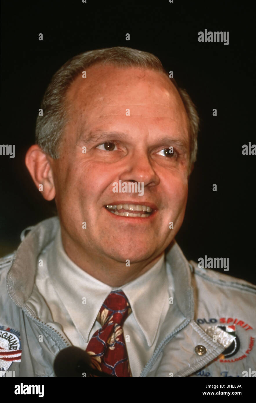 Adventurer Steve Fossett at the National Geographic Society ...