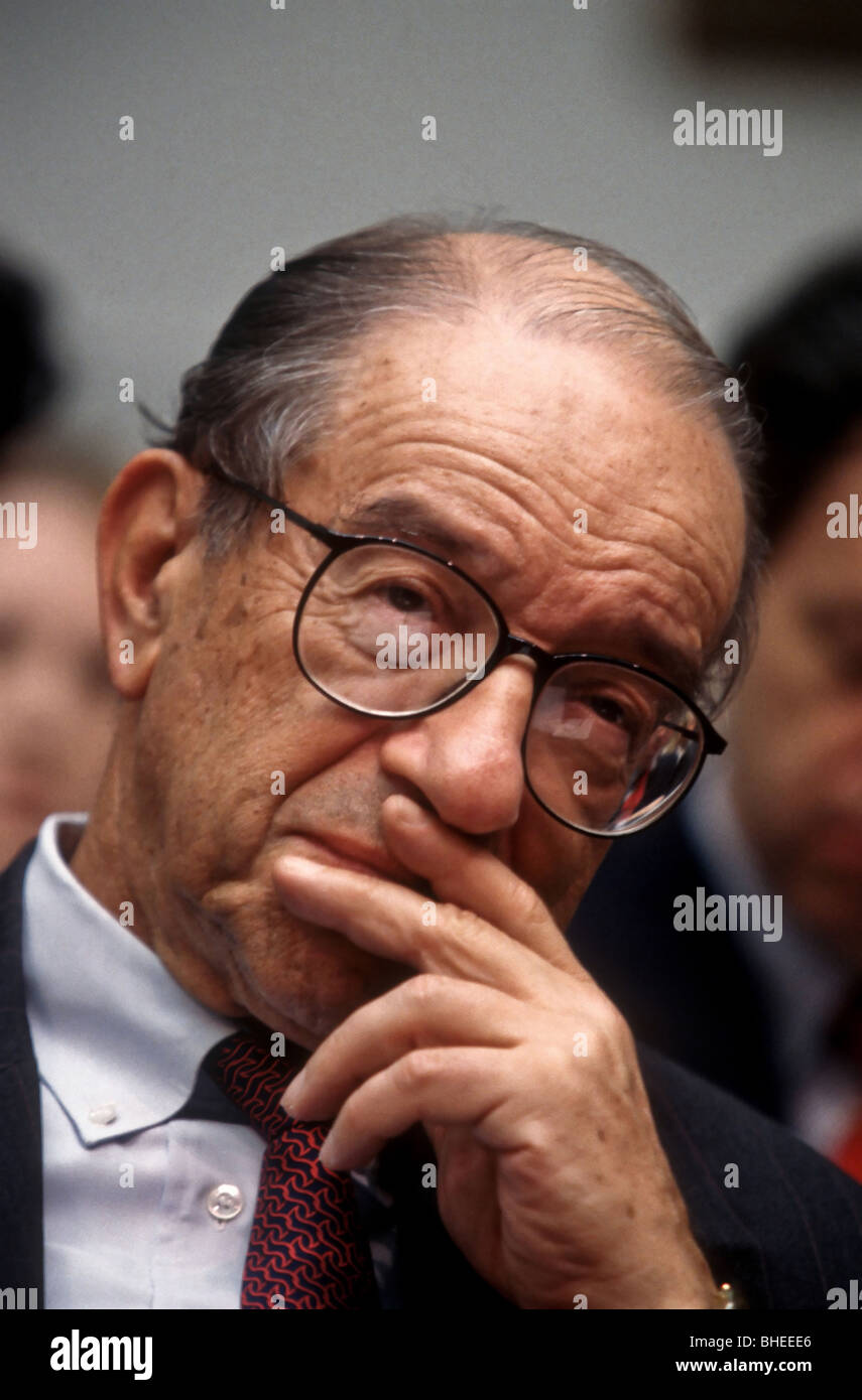 Federal Reserve Chairman Alan Greenspan testifies in Congress on the ...