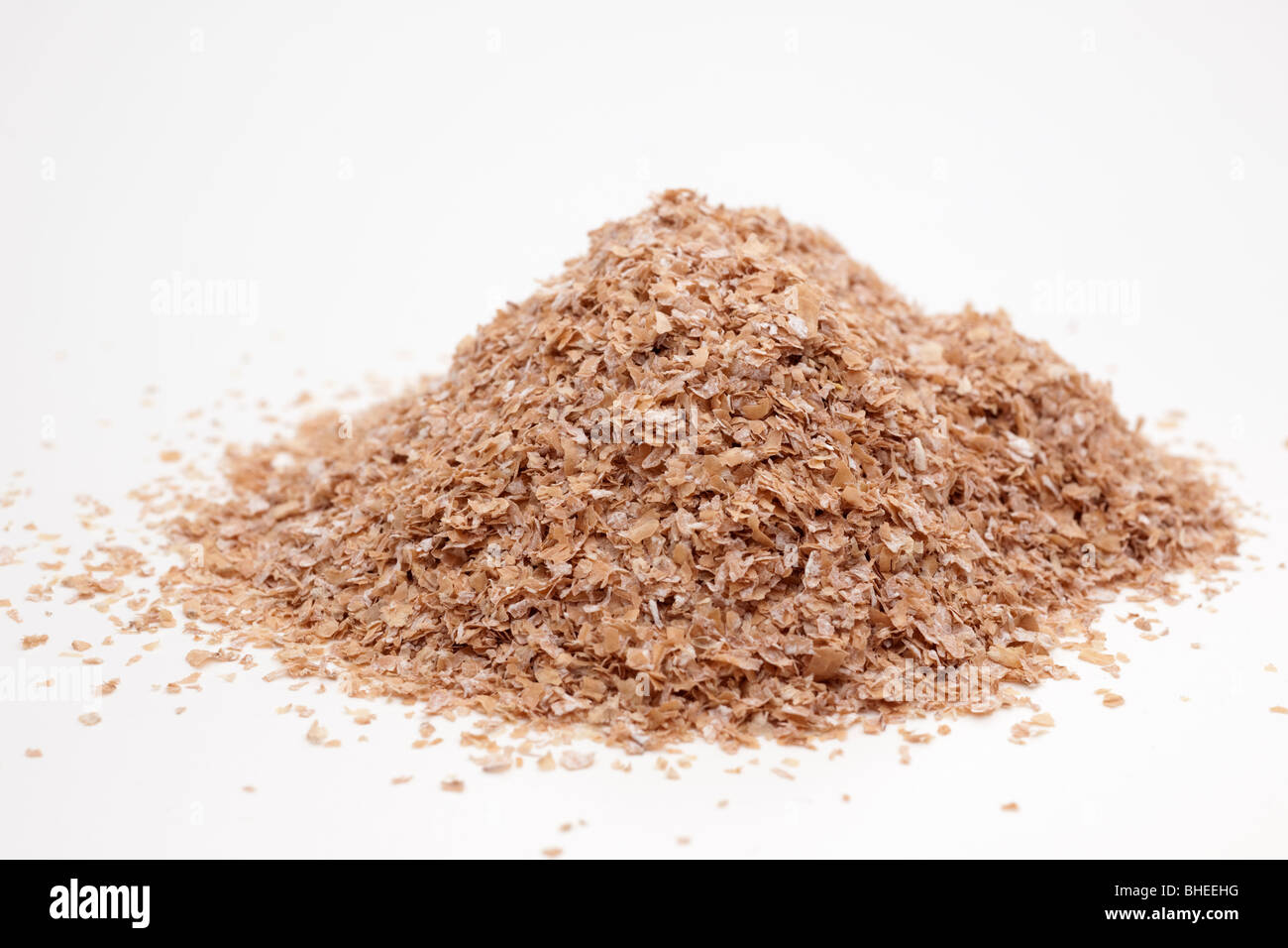 Pile of high fibre wheat bran Stock Photo - Alamy
