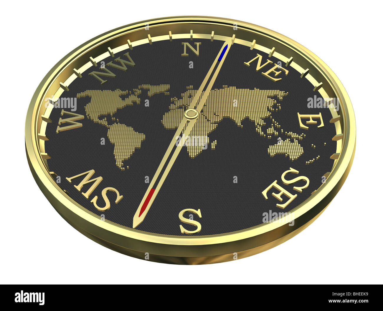 gold and black compass Stock Photo - Alamy