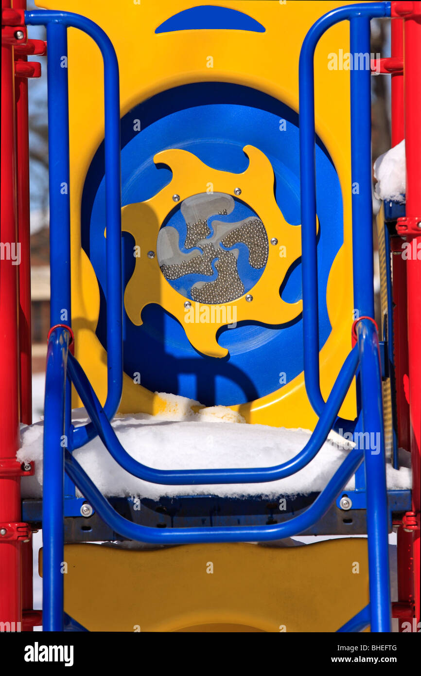 Close-up abstract of playground structure Long Island NY Stock Photo ...