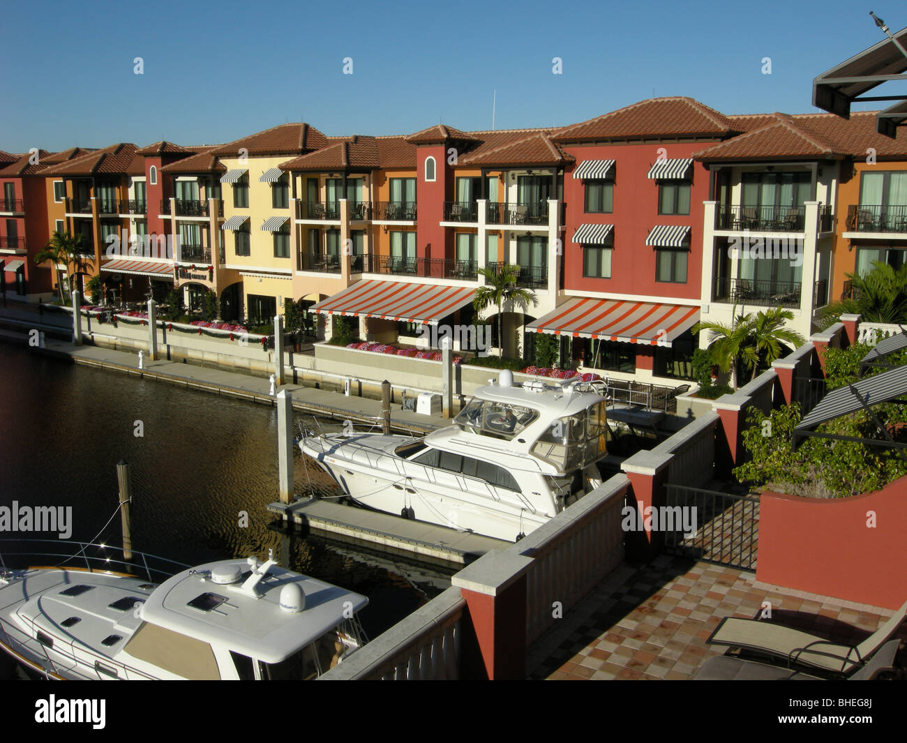 Marina at Naples bay resort Naples Florida USA Stock Photo - Alamy