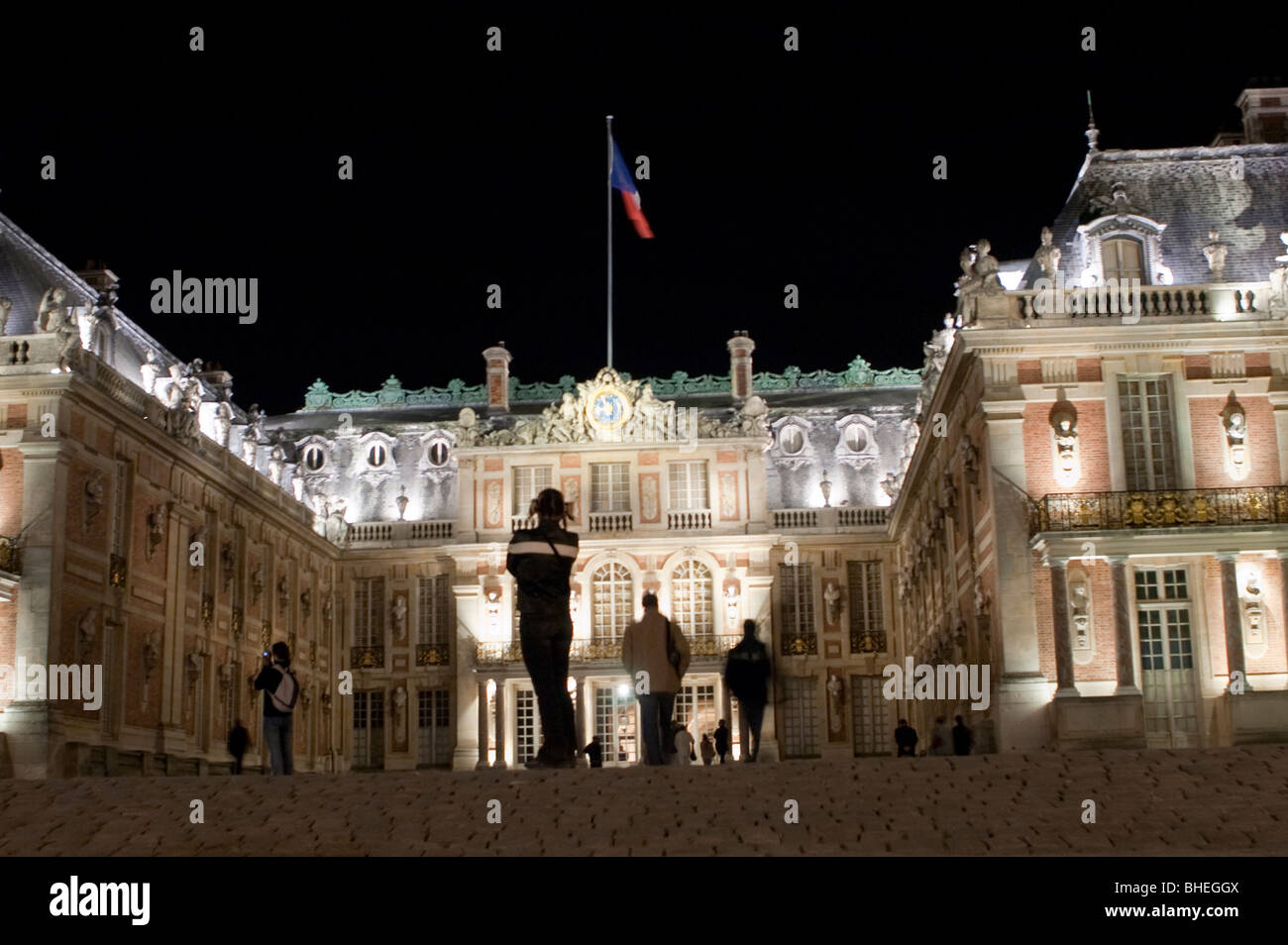 Versailles, France, French Castle "Chateau de Versailles" Tourists ...