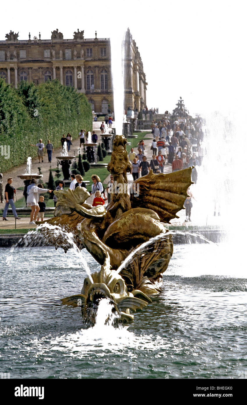 Versailles, France, French Castle "Chateau de Versailles" Water ...
