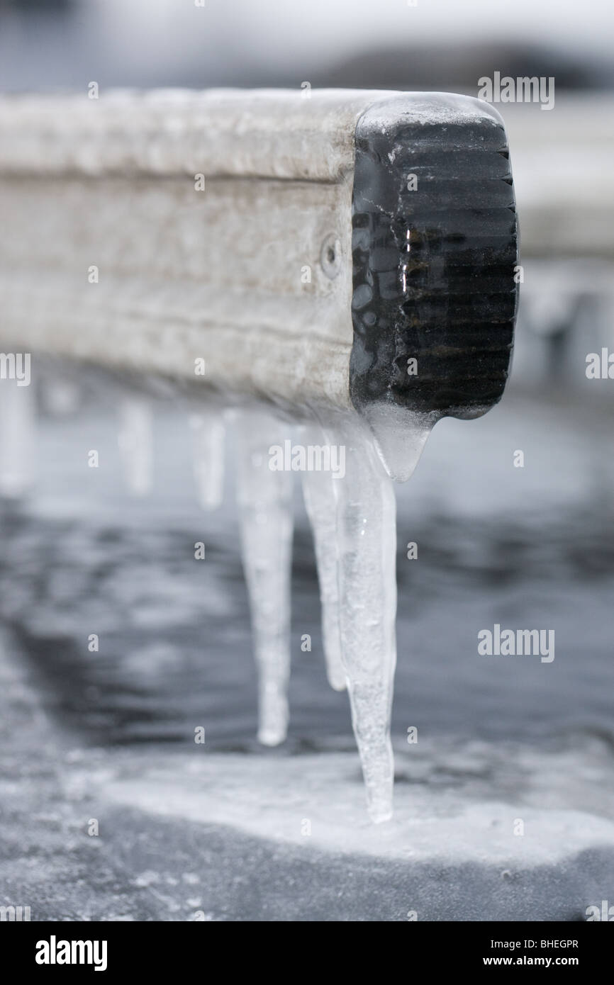 Ice covered ladder hi-res stock photography and images - Alamy