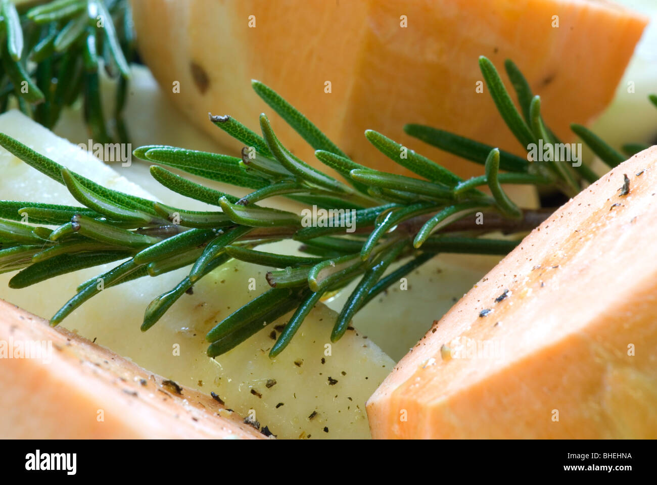 Prepare vegetables to roast Stock Photo - Alamy