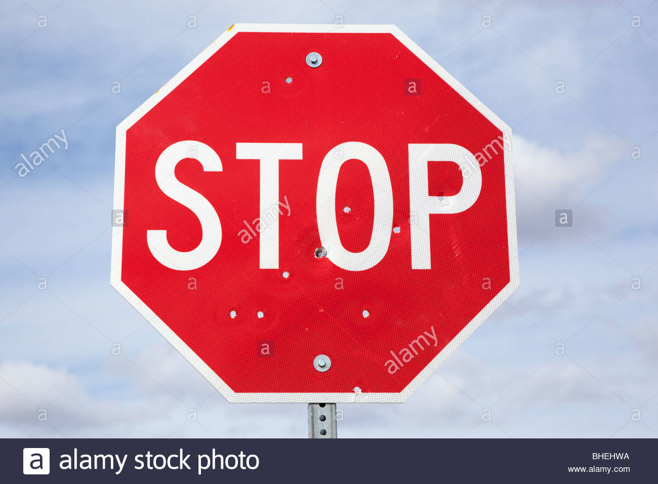 Holes In Sign High Resolution Stock Photography and Images - Alamy