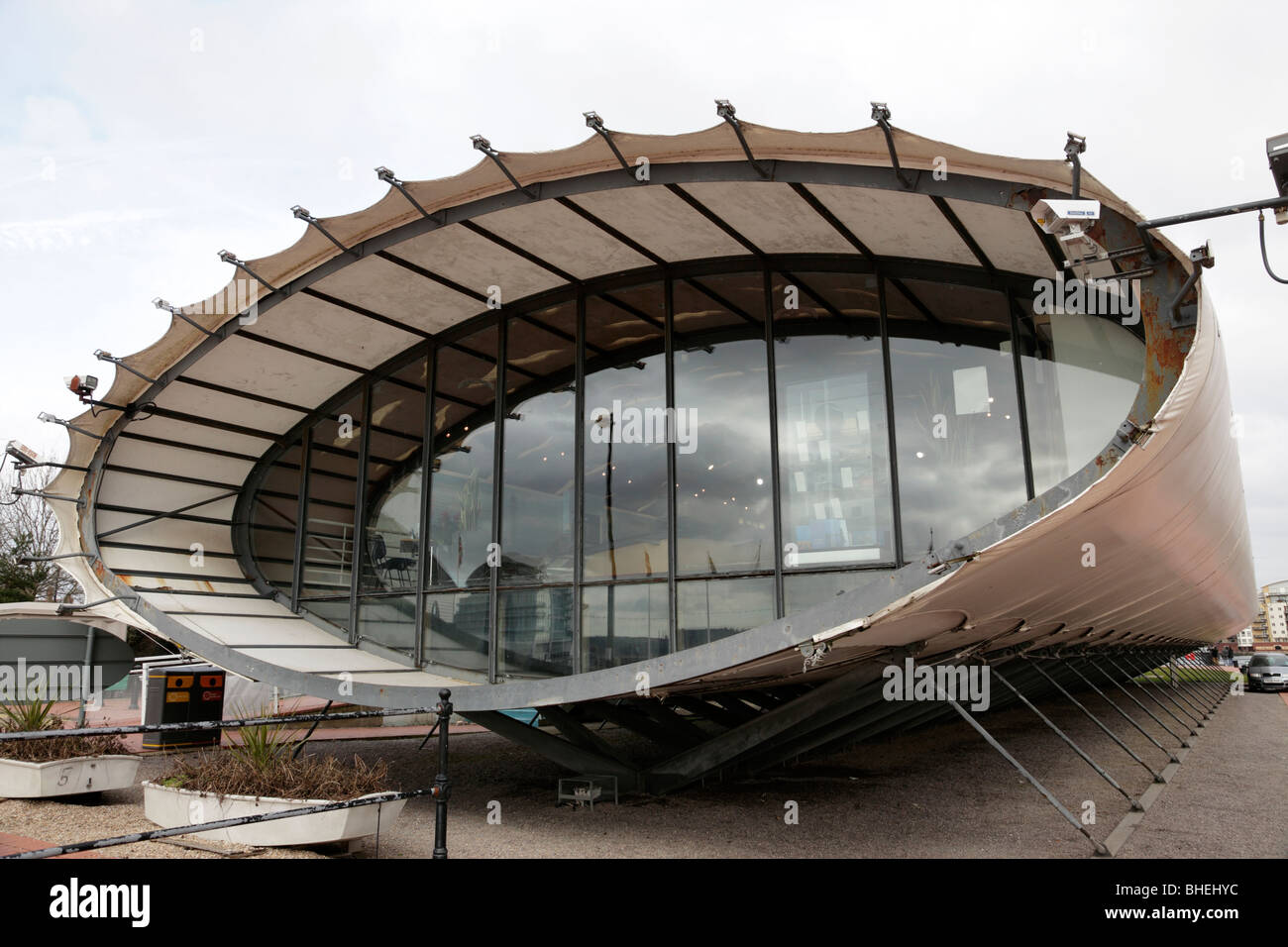 exterior of the cardiff bay visitor centre known locally as the tube ...