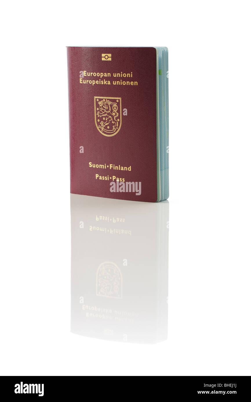 New finnish biometric passport Stock Photo - Alamy