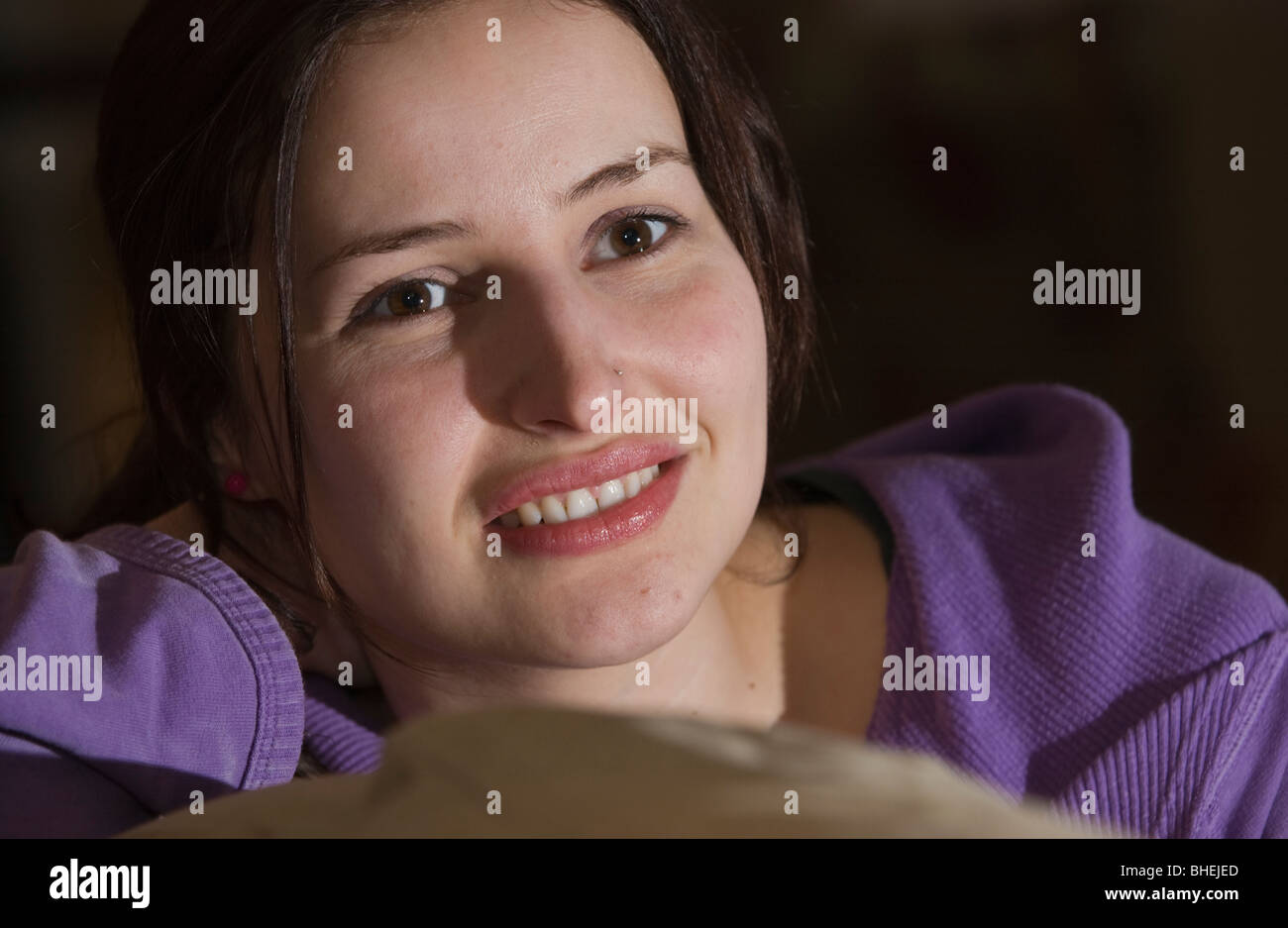Portrait of Welsh actress Mared Swain Stock Photo - Alamy