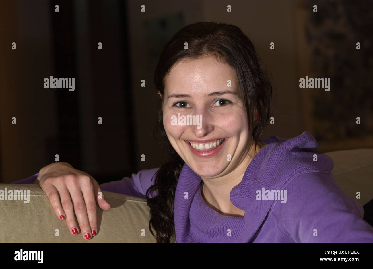 Portrait of Welsh actress Mared Swain Stock Photo - Alamy