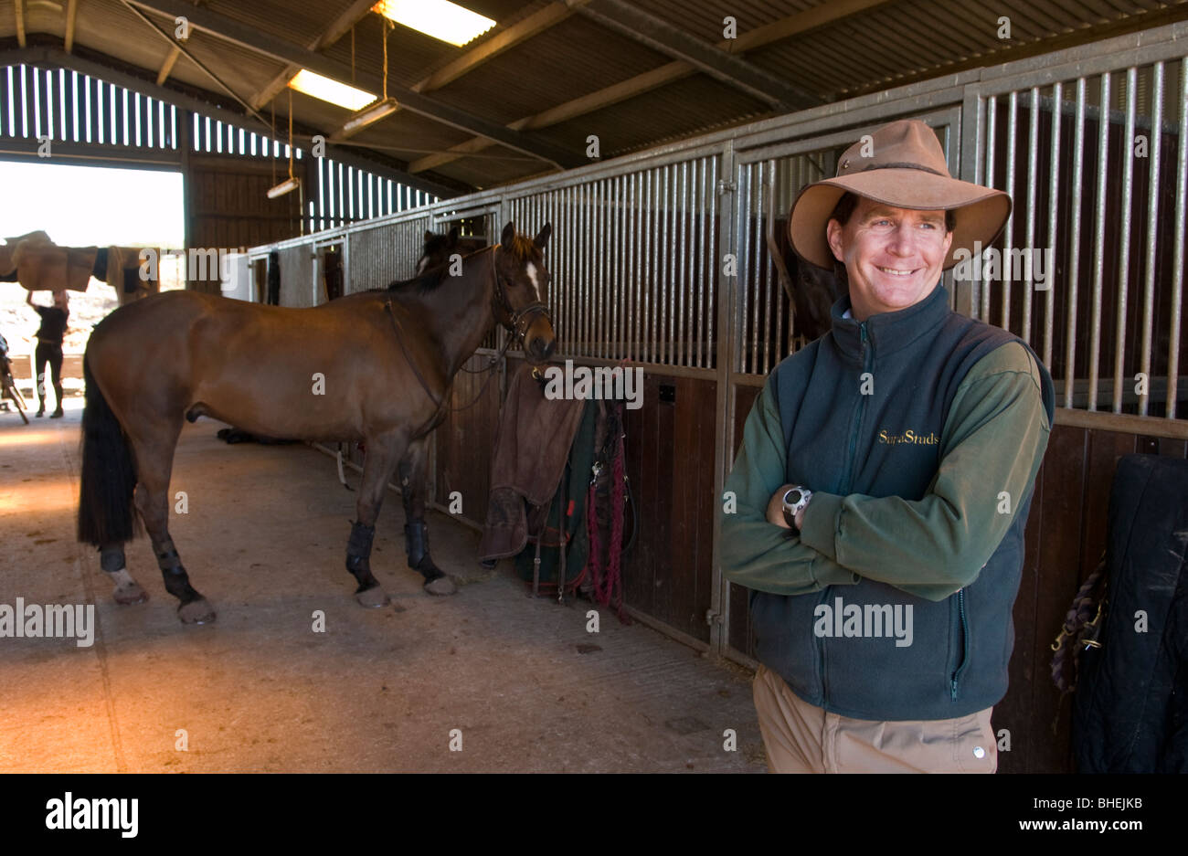 Australian Matt Ryan - Triple Olympic Gold Medallist at his equestrian ...