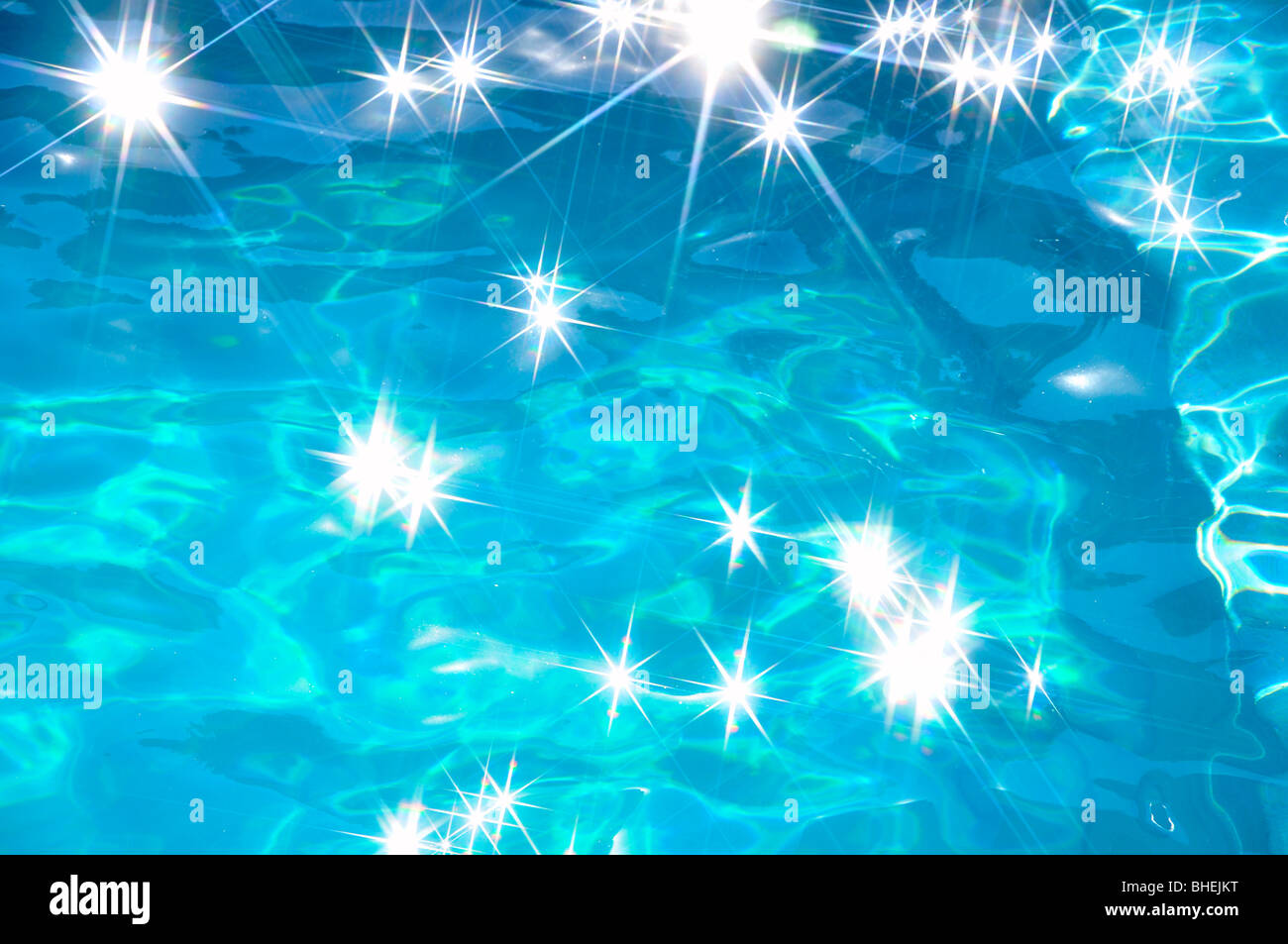 Abstract light reflection on water Stock Photo - Alamy