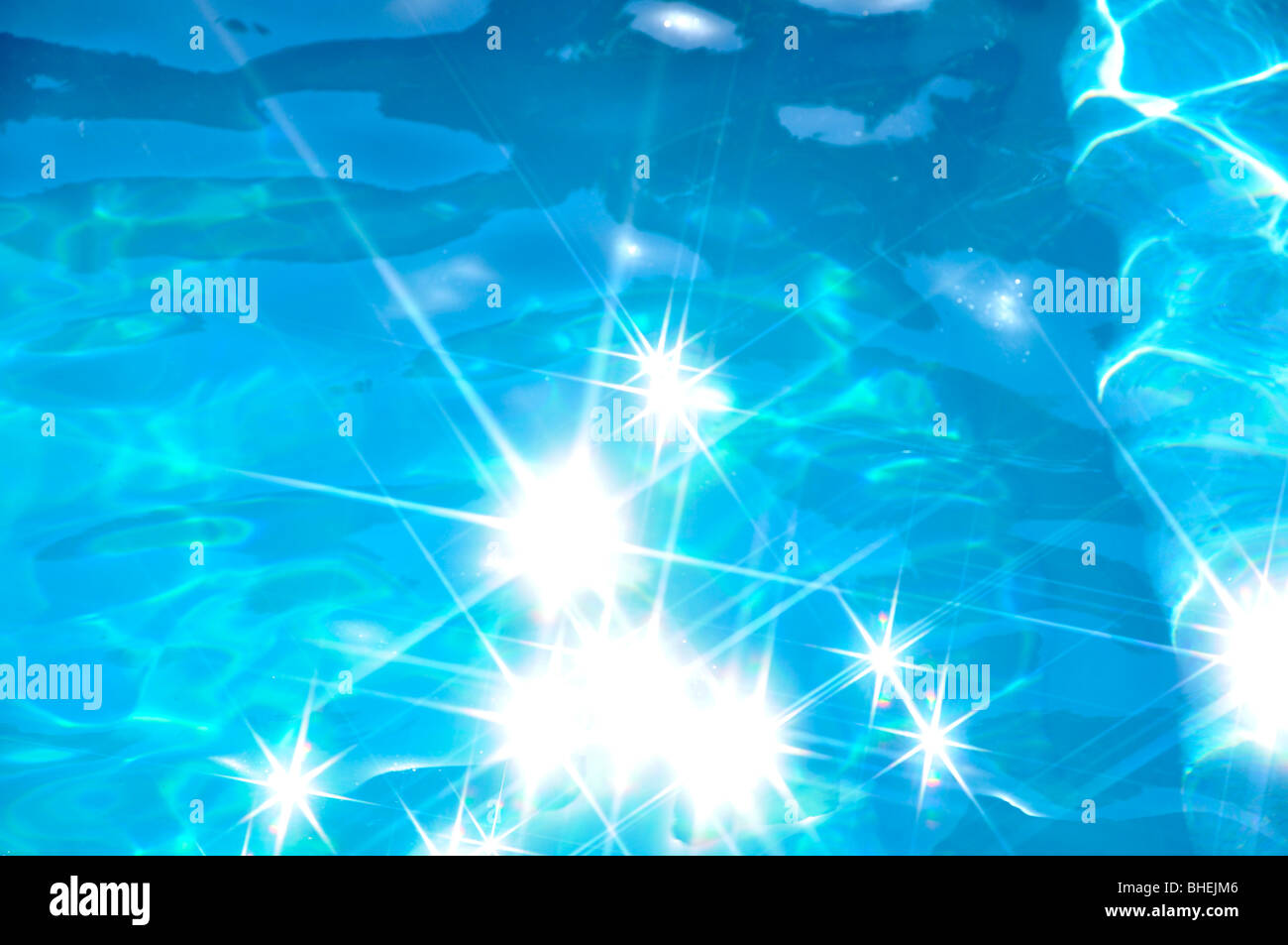 Abstract light reflection on water Stock Photo - Alamy