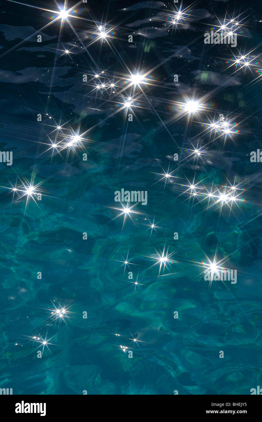 Abstract light reflection on water Stock Photo - Alamy