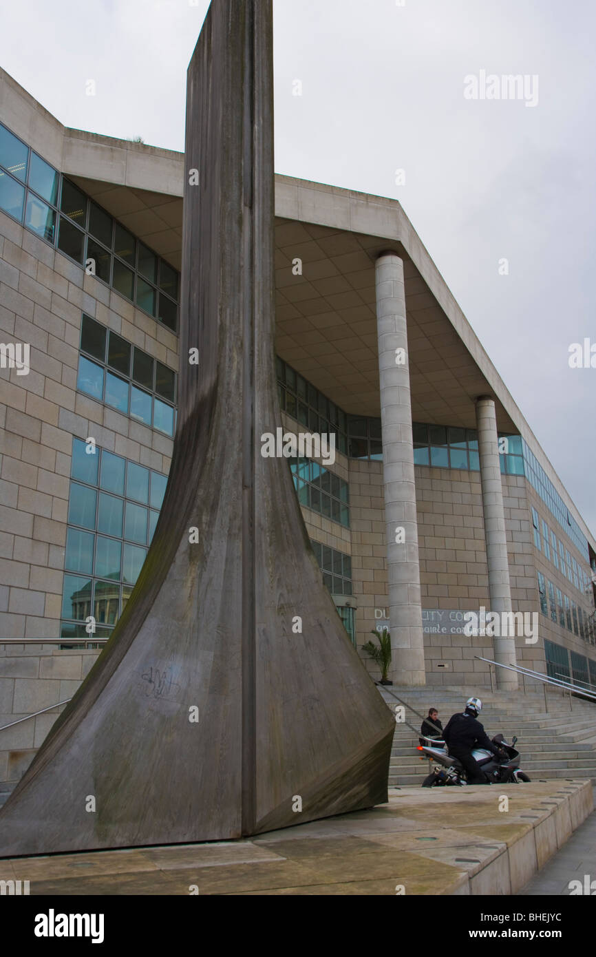 The Civic Offices of Dublin City Council. Wood Quay. Ireland Stock ...