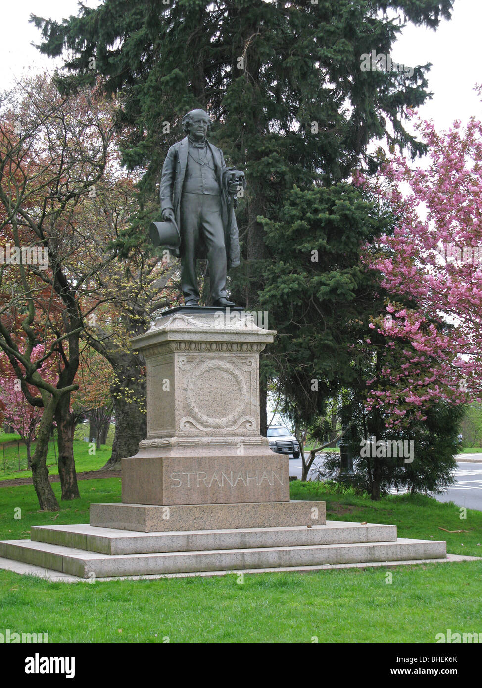 James S T Stranahan statue in Prospect Park Brooklyn Stock Photo - Alamy