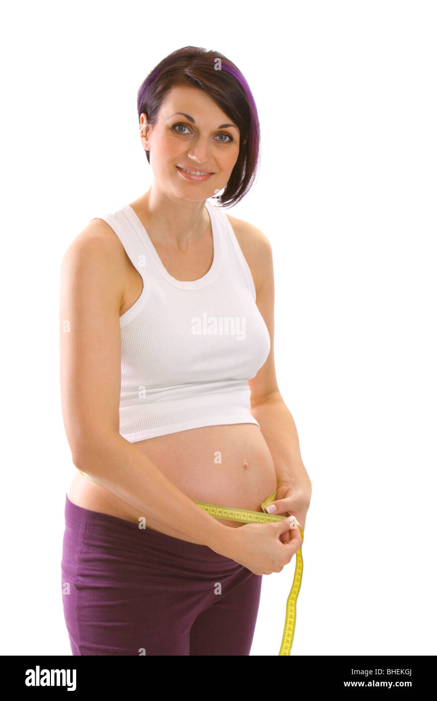 Fat lady belly hi-res stock photography and images - Alamy