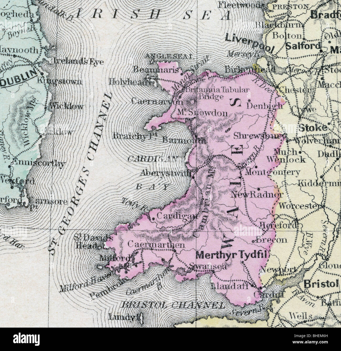 Map Of Wales High Resolution Stock Photography and Images - Alamy