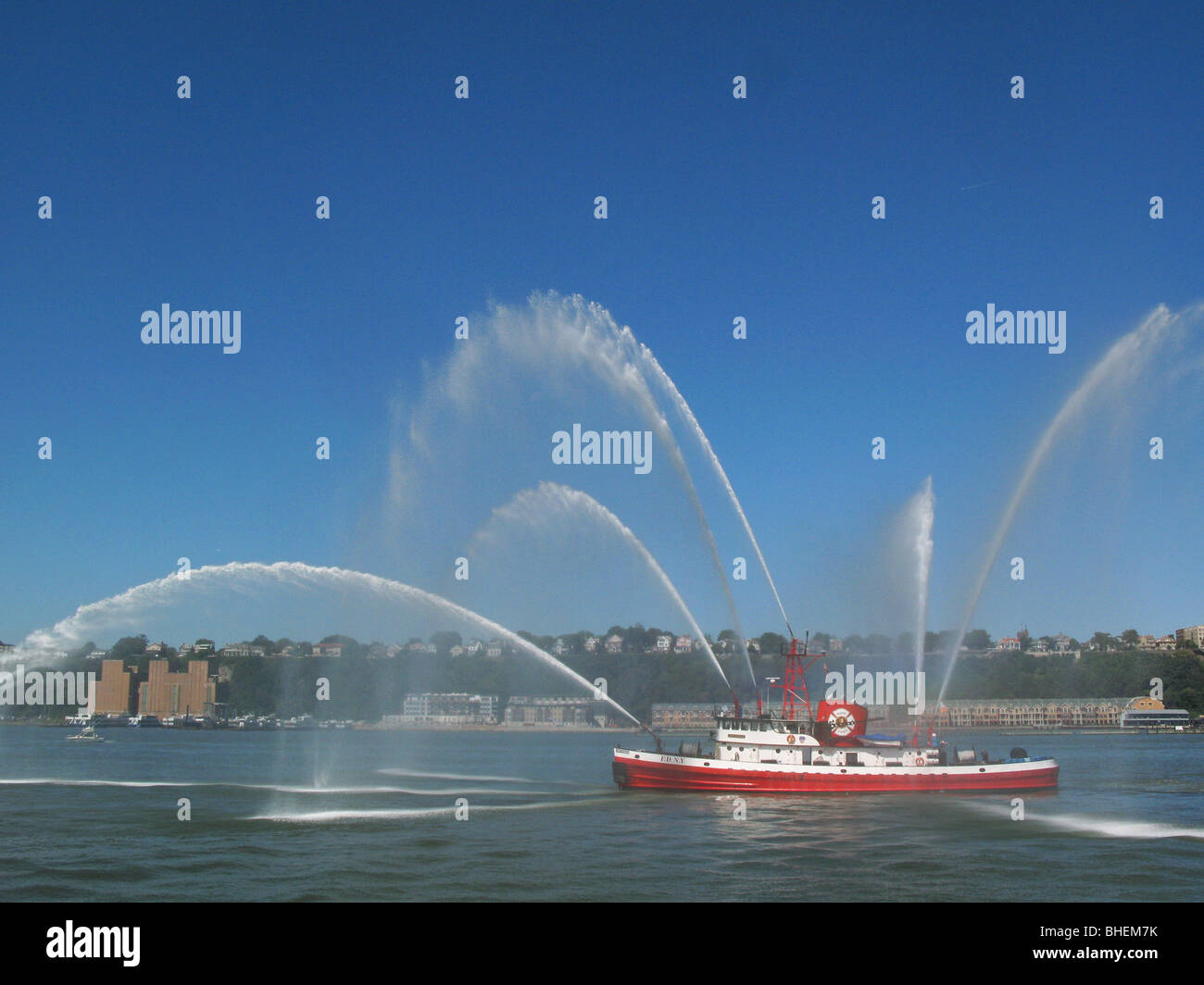 John J Harvey fireboat Stock Photo - Alamy