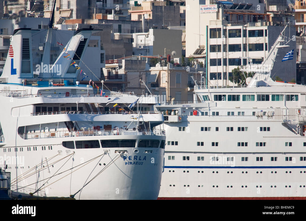 Louis Cruise Line vessels at Piraeus Stock Photo - Alamy