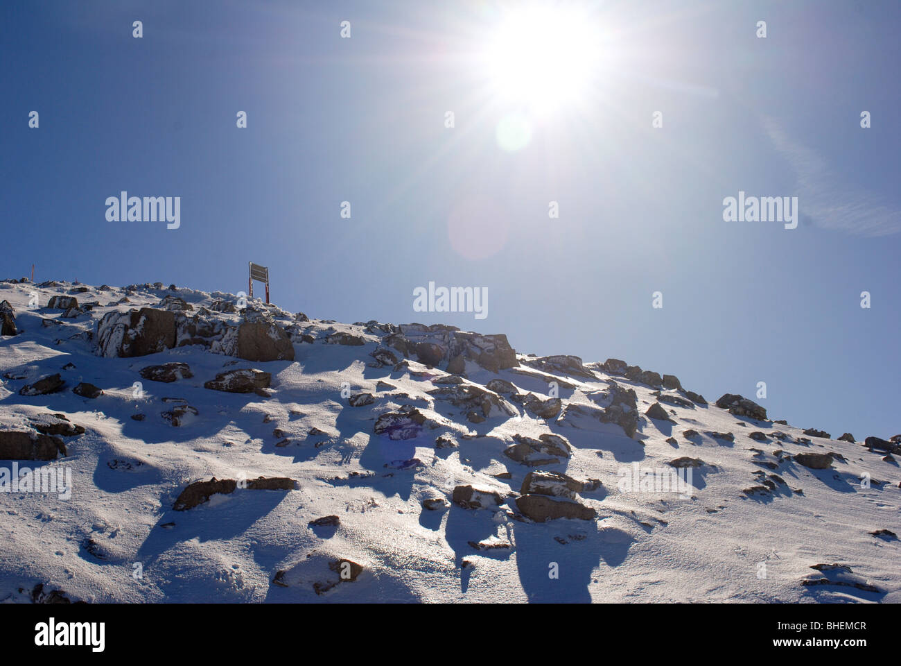 Israel, snow covered Hermon Mountain Stock Photo - Alamy