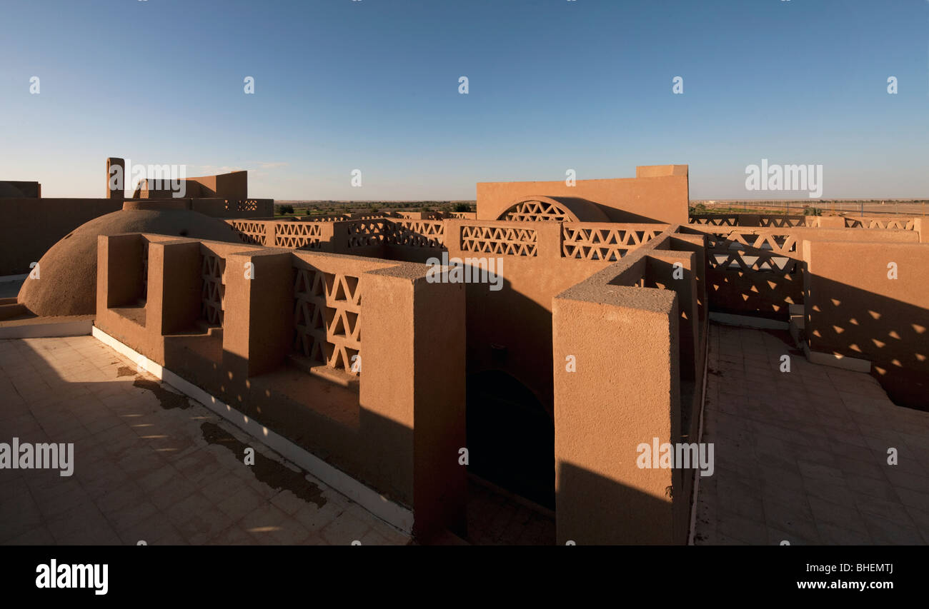 veiw from roof of villa Hassan Fathy designed village of New Baris ...
