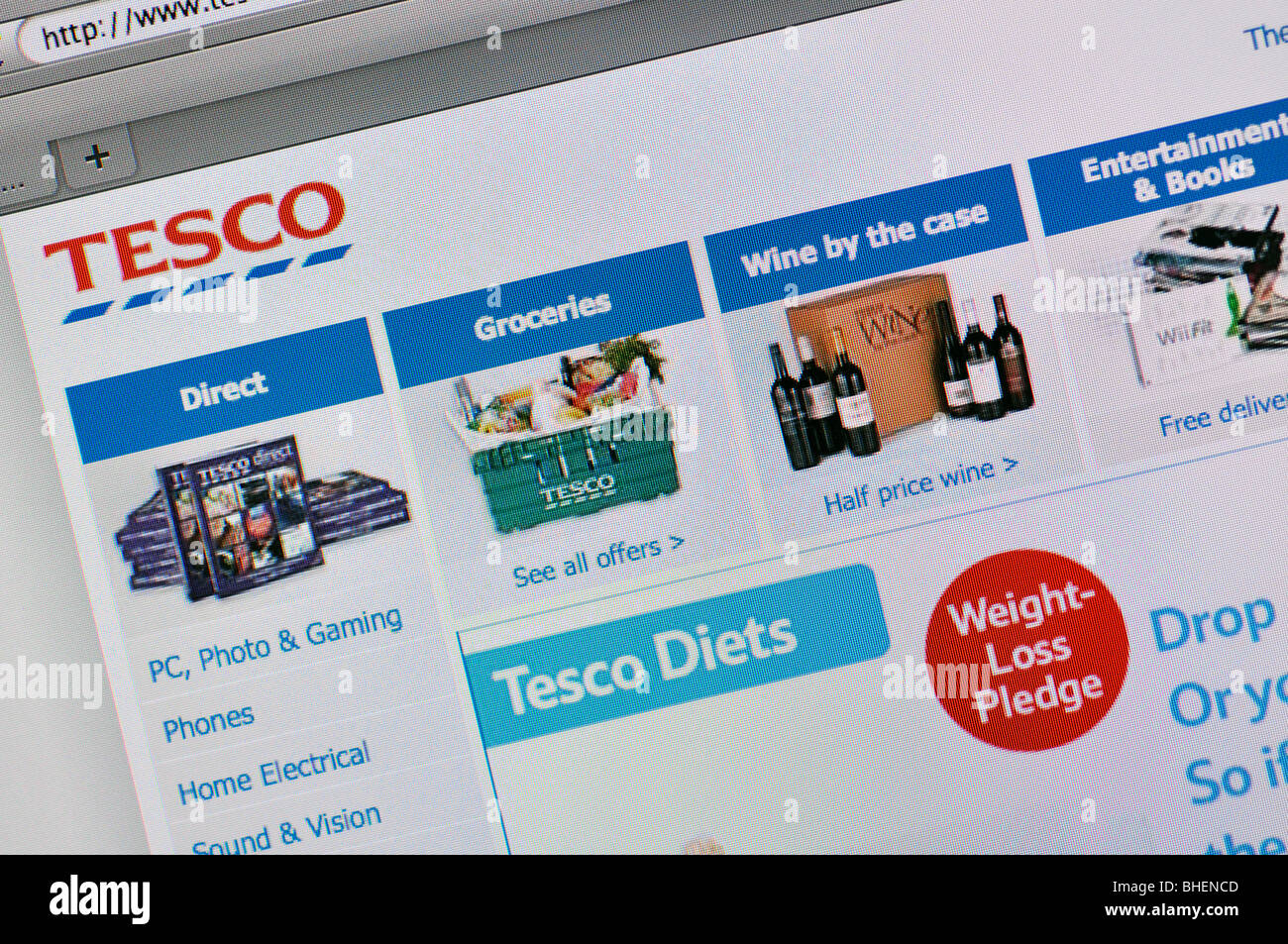 Tesco website online shopping web site screenshot screen shot hi-res ...