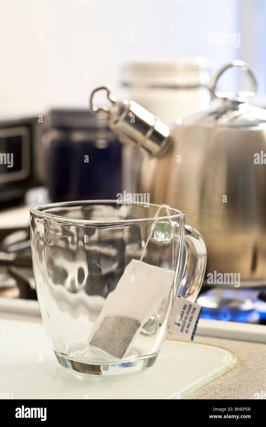 Empty tea glass tea bag hi-res stock photography and images - Alamy