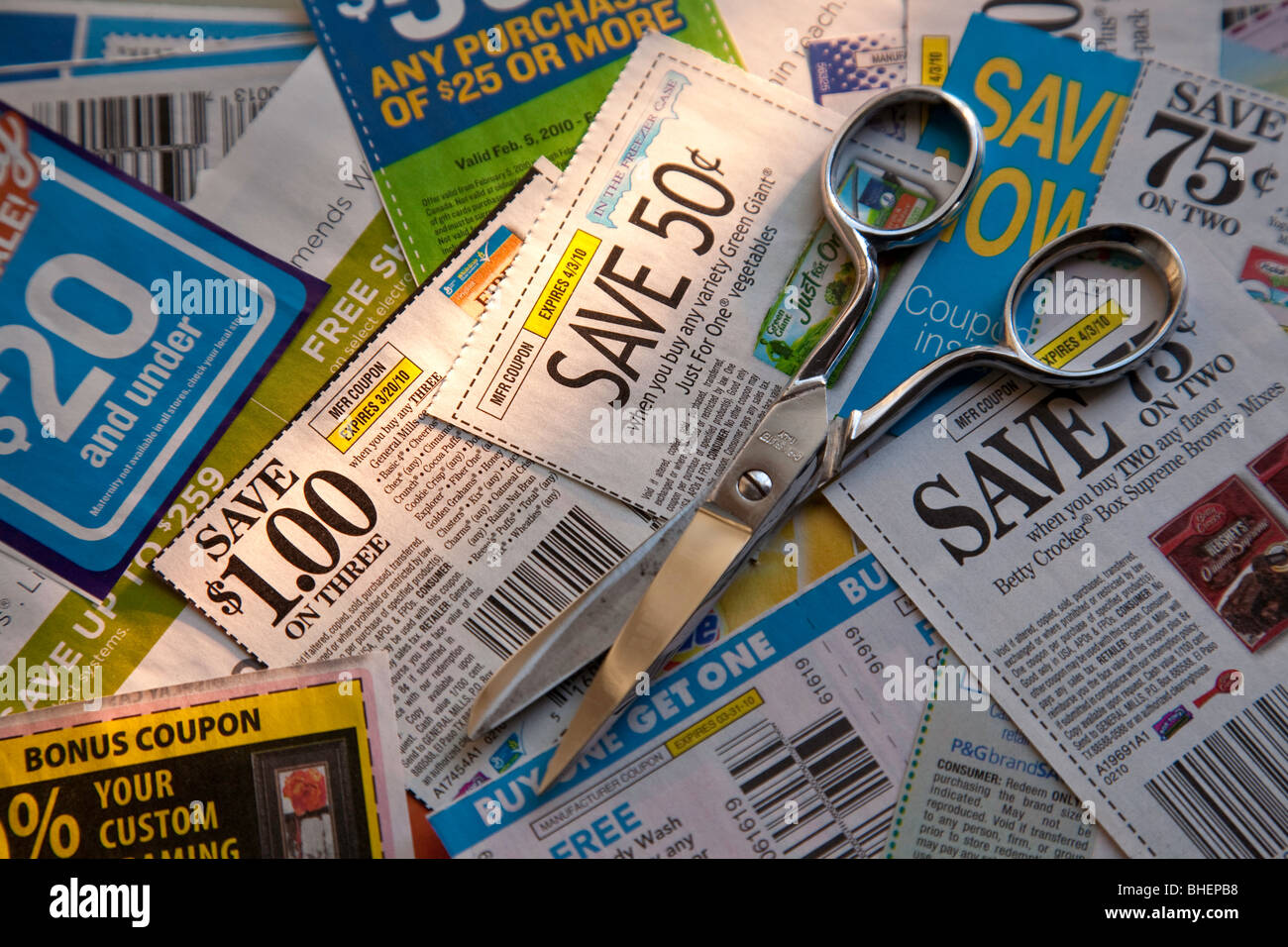 Coupons words hi-res stock photography and images - Alamy