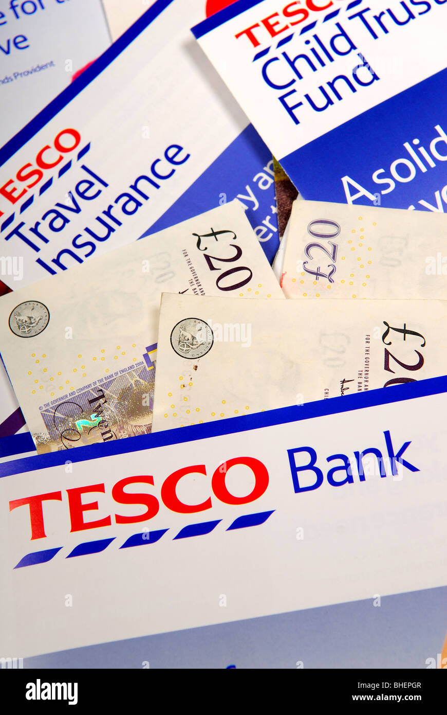 Tesco leaflets bank hi-res stock photography and images - Alamy