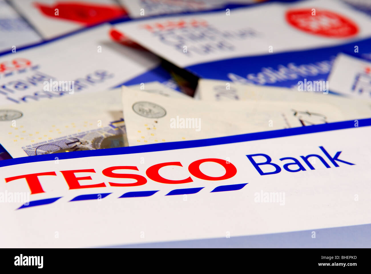 Tesco leaflets bank hi-res stock photography and images - Alamy