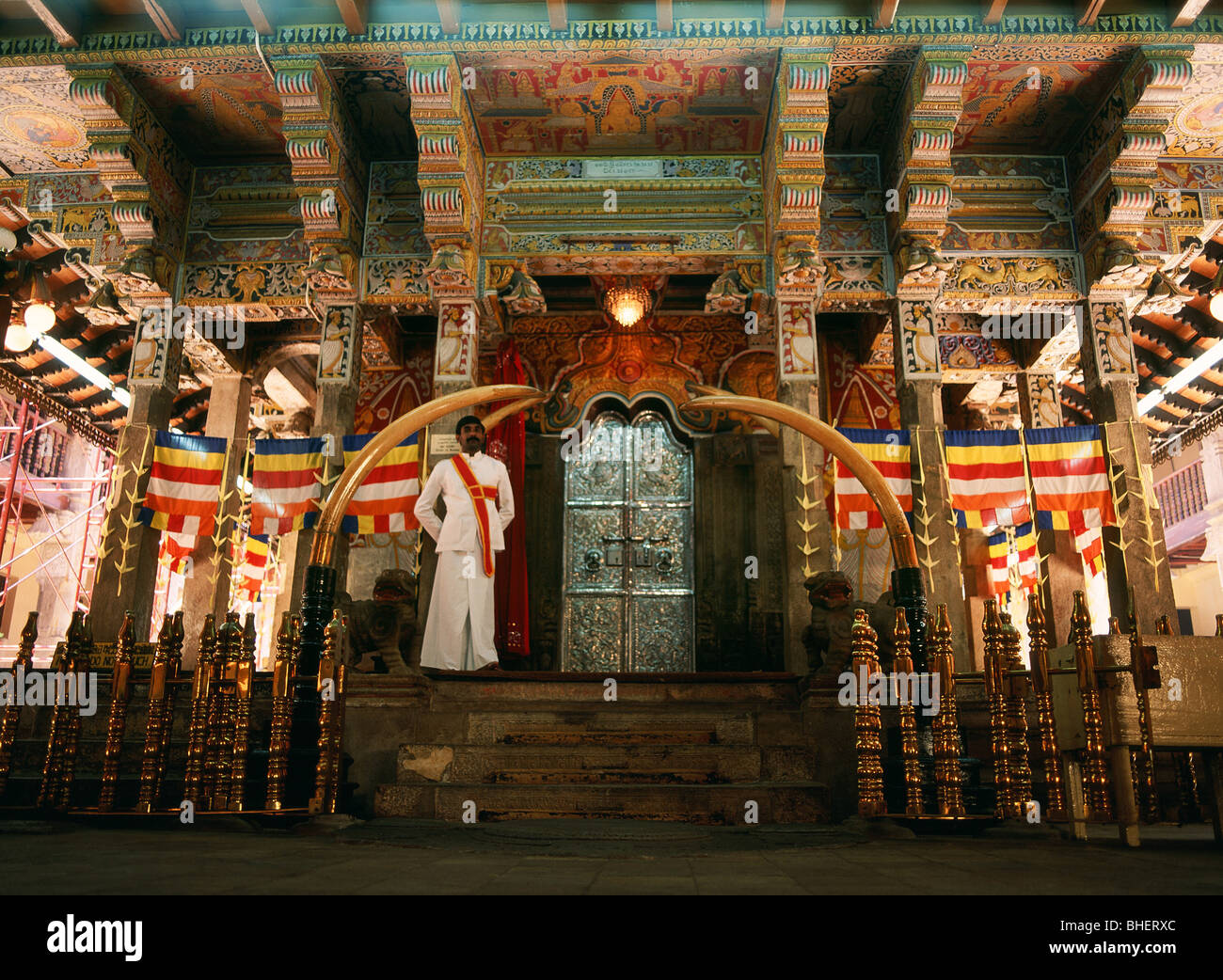 Inside the Temple Tooth, Sri Dalada Maligawa, Kandy, Sri Lanka Stock ...
