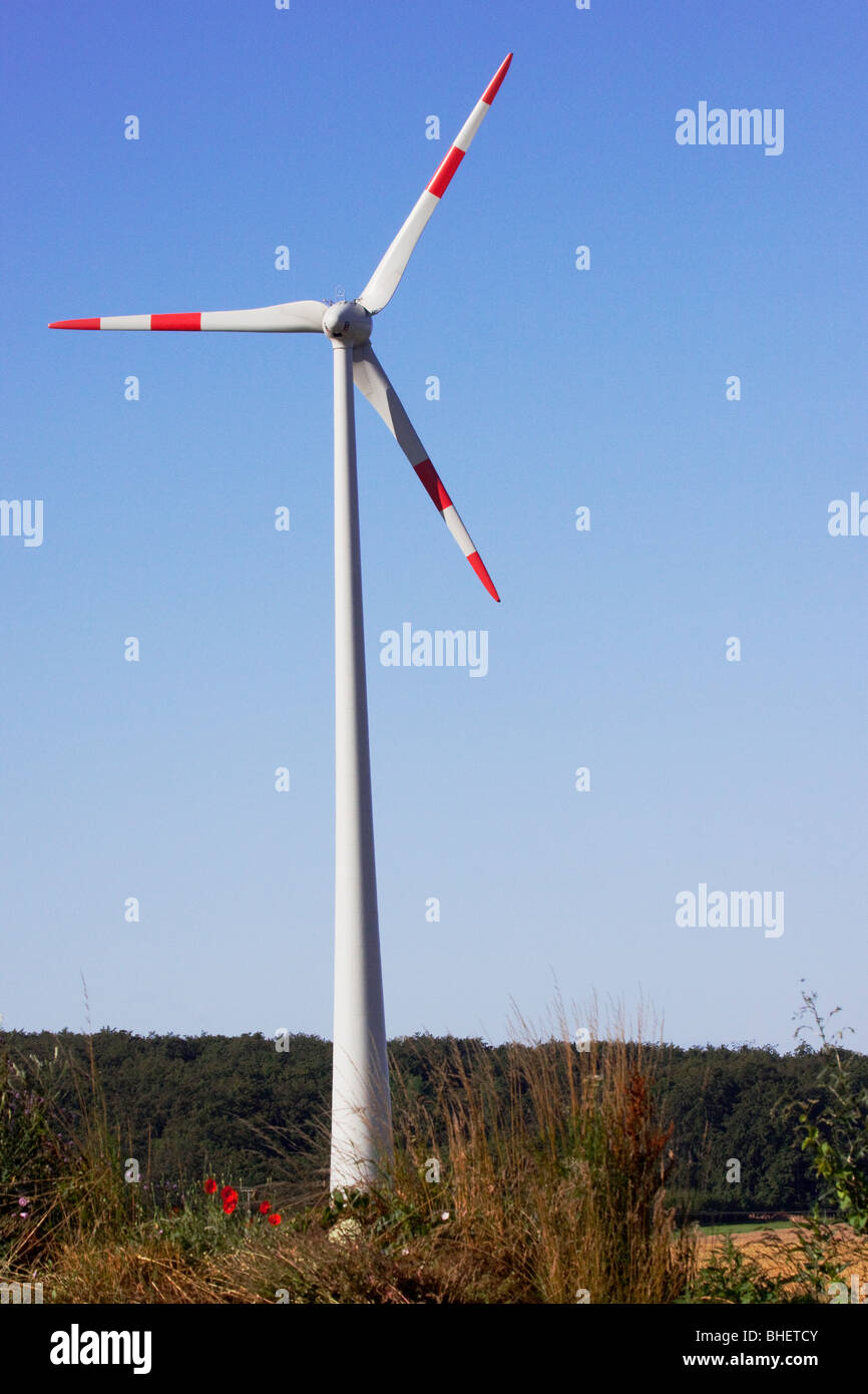Wind turbine eco ecological power green electricity electric generate ...