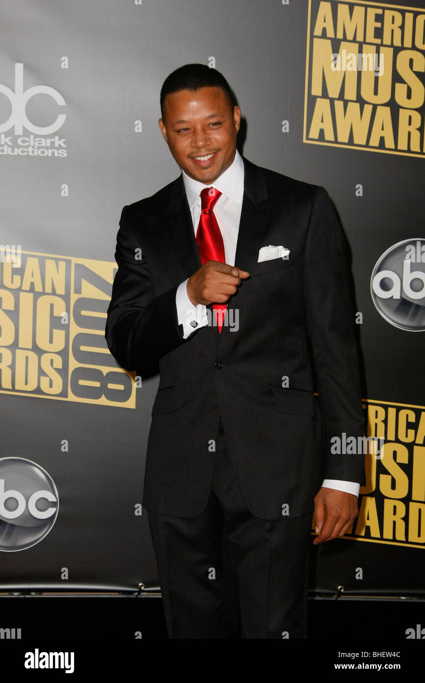 TERRENCE HOWARD 2008 AMERICAN MUSIC AWARDS DOWNTOWN LOS ANGELES CA USA ...