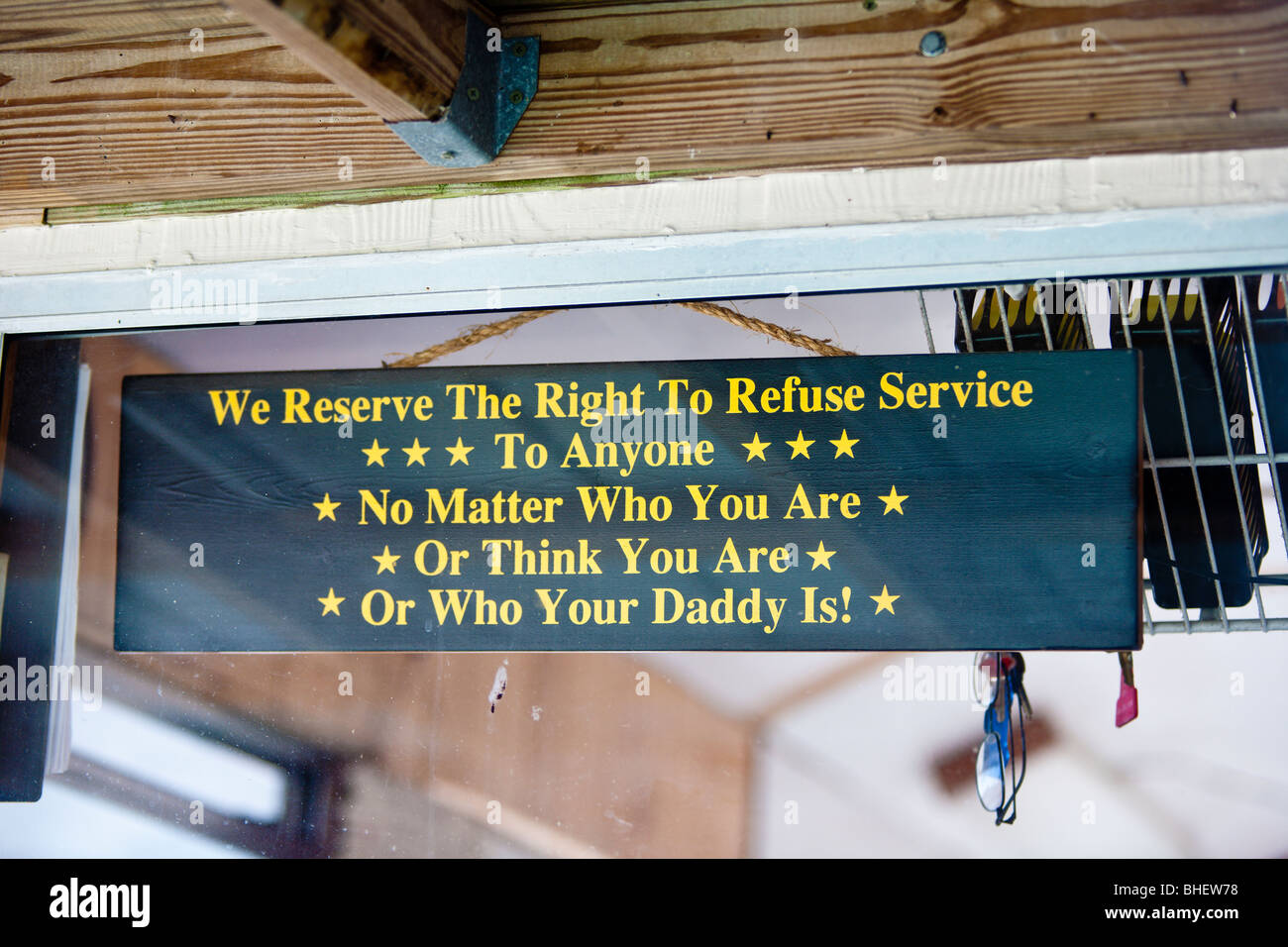 Refuse service sign hi-res stock photography and images - Alamy
