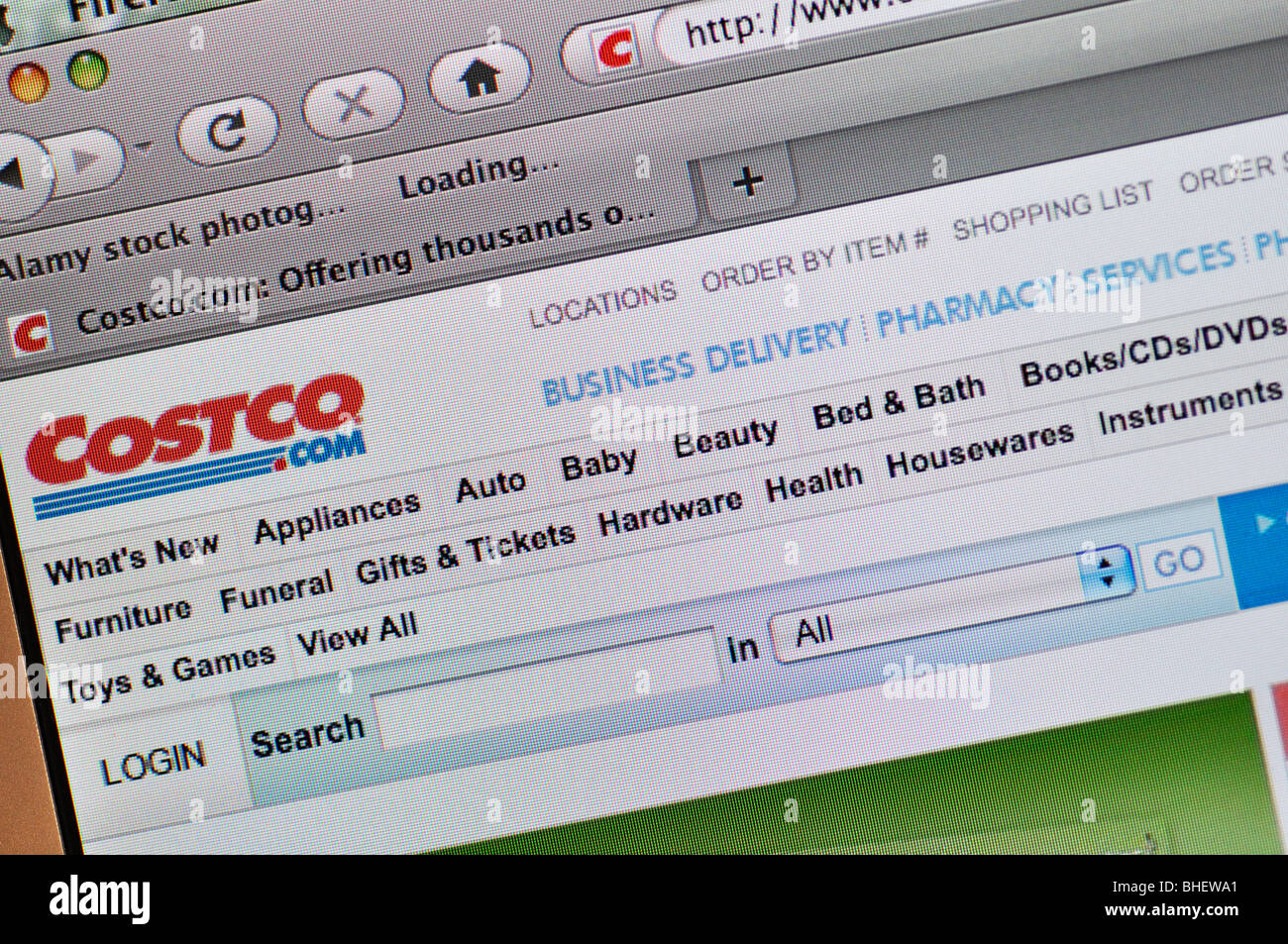 Costco supermarket website Stock Photo - Alamy