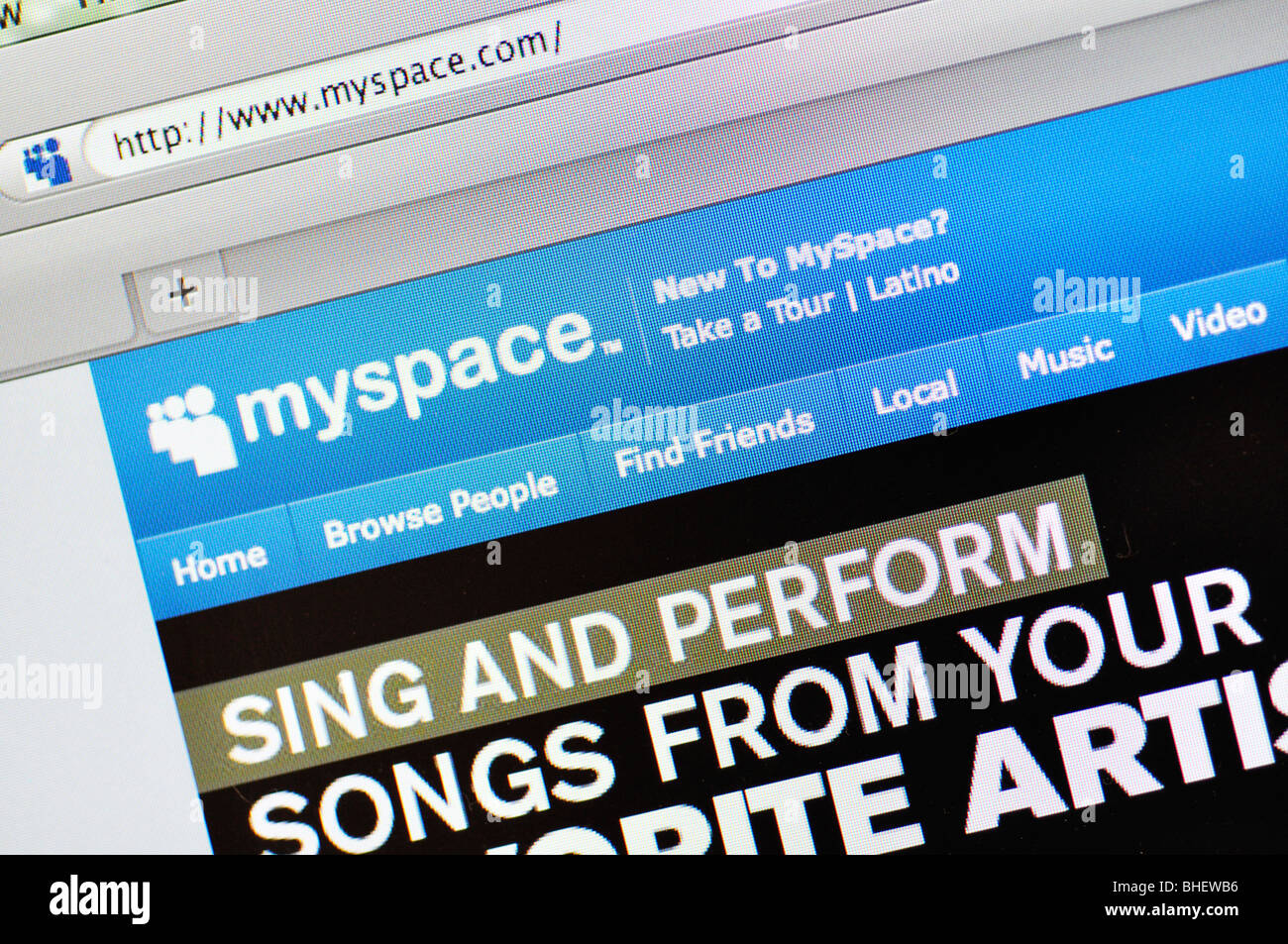 Myspace hi-res stock photography and images - Alamy