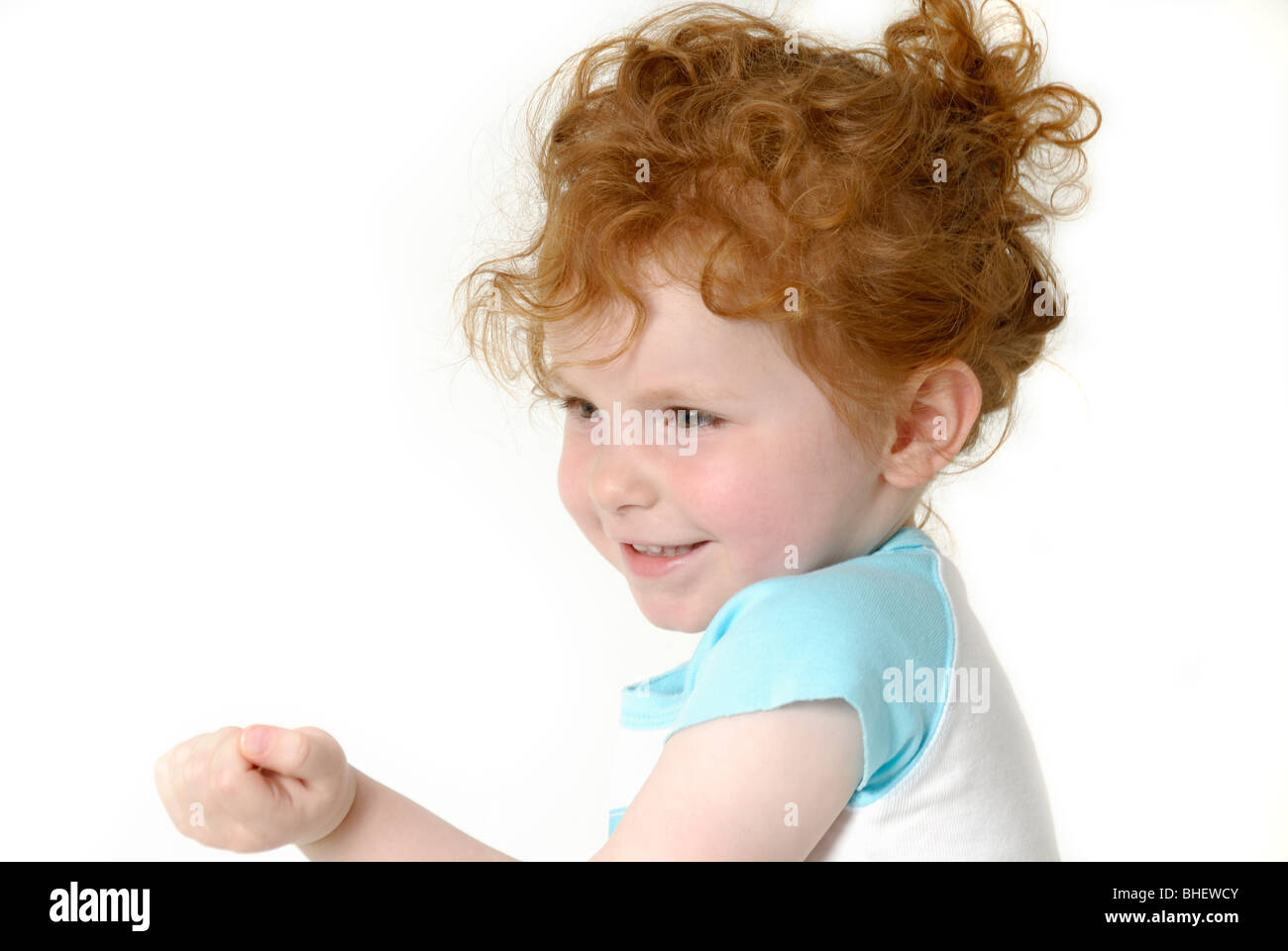Red haired little girl Stock Photo - Alamy
