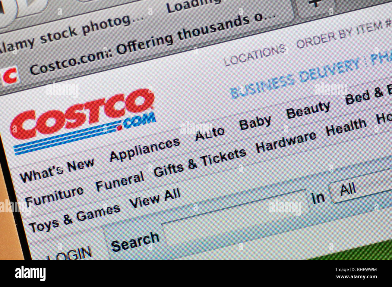 Costco supermarket website Stock Photo - Alamy