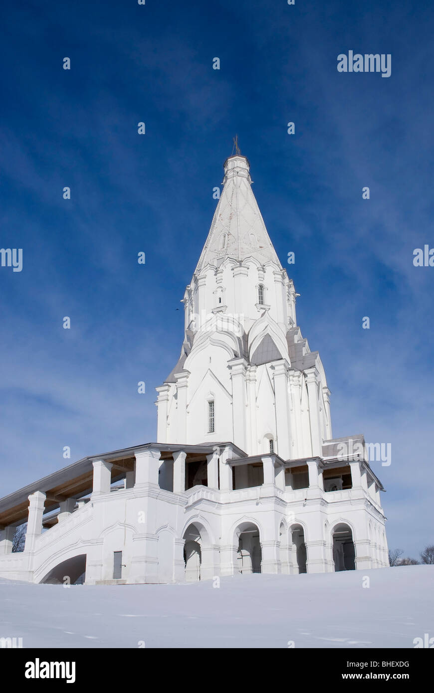 The magnificent Church of the Ascension. Kolomenskoe estate. Moscow ...
