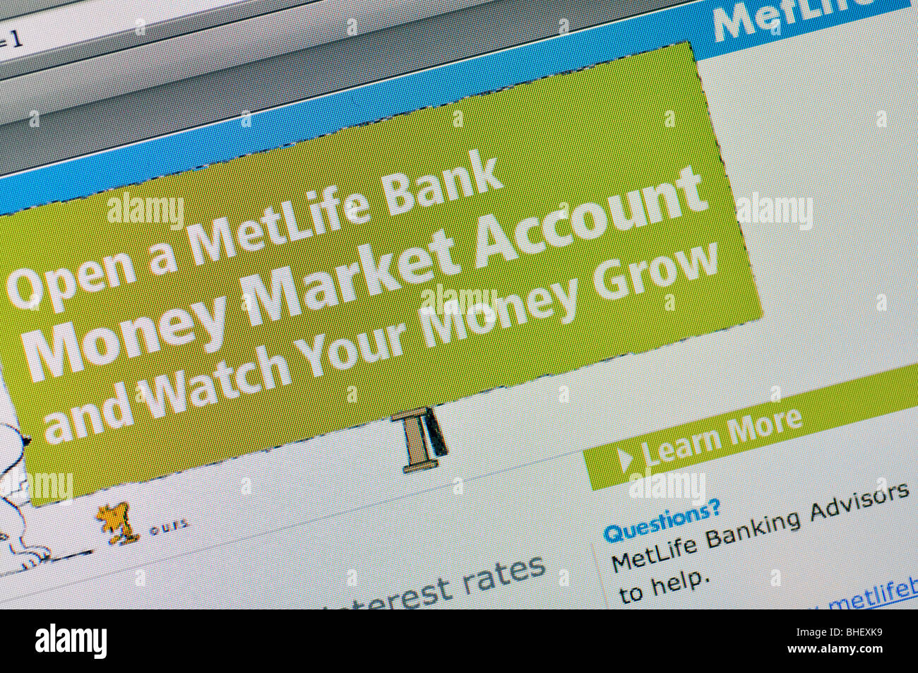 Metlife bank website Stock Photo - Alamy