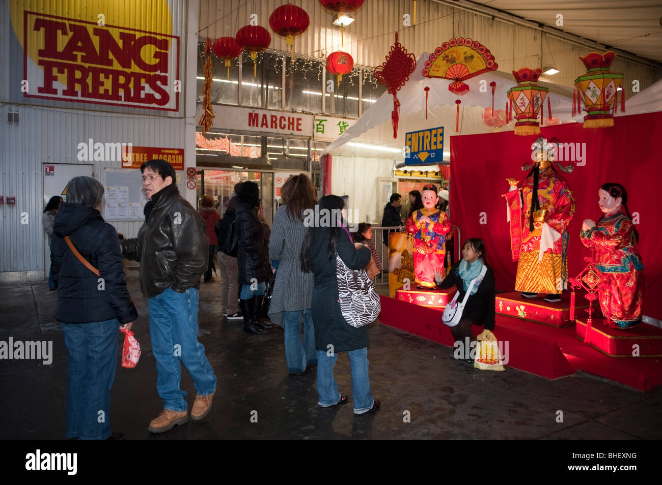 Paris, France, Crowd People Shopping at Chinese Supermarket, "Tang ...